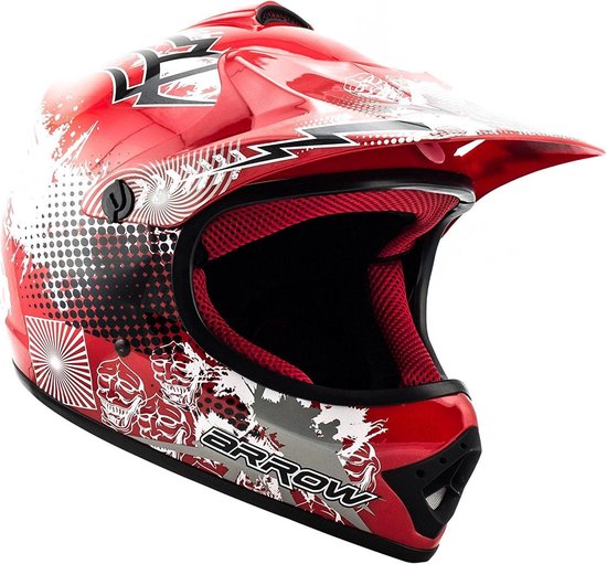 ARROW • RED • M • Crosshelm voor kinderen én volwassenen • Helm ...