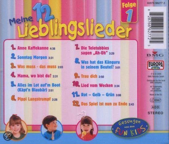 Meine 12 Lieblingslieder, Vol. 1, Fun-Kids | CD (album) | Muziek | bol.com