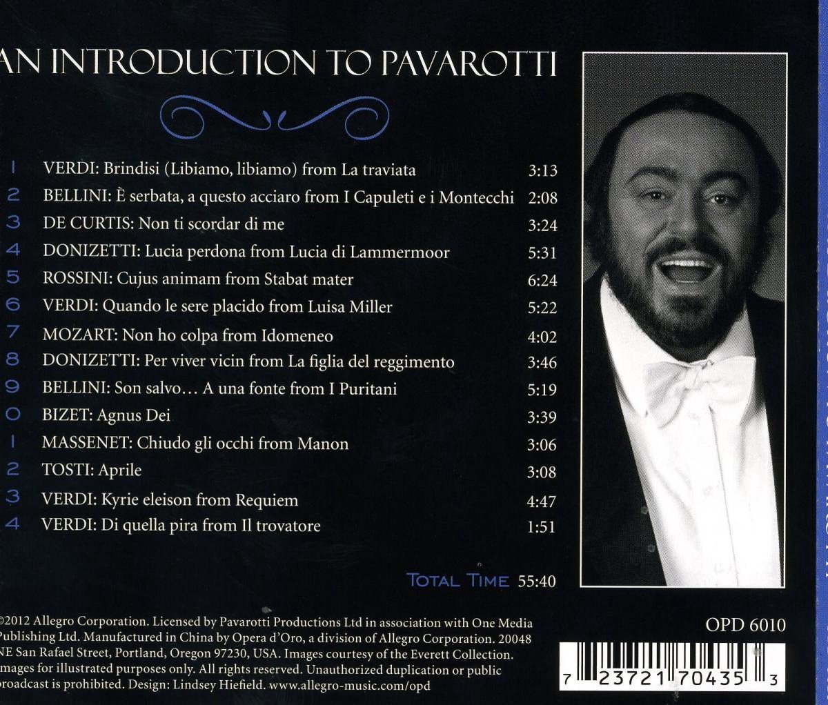 An Introduction To Pavarotti, Luciano Pavarotti | CD (album) | Muziek | bol