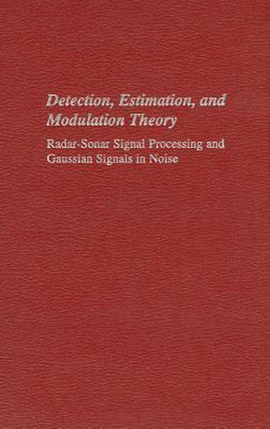 Detection Estimation And Modul 9780894647482 Harry L Van Trees