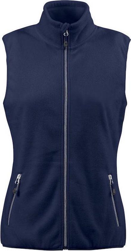 Printer Sideflip Lady Fleece Vest Navy S | bol.com