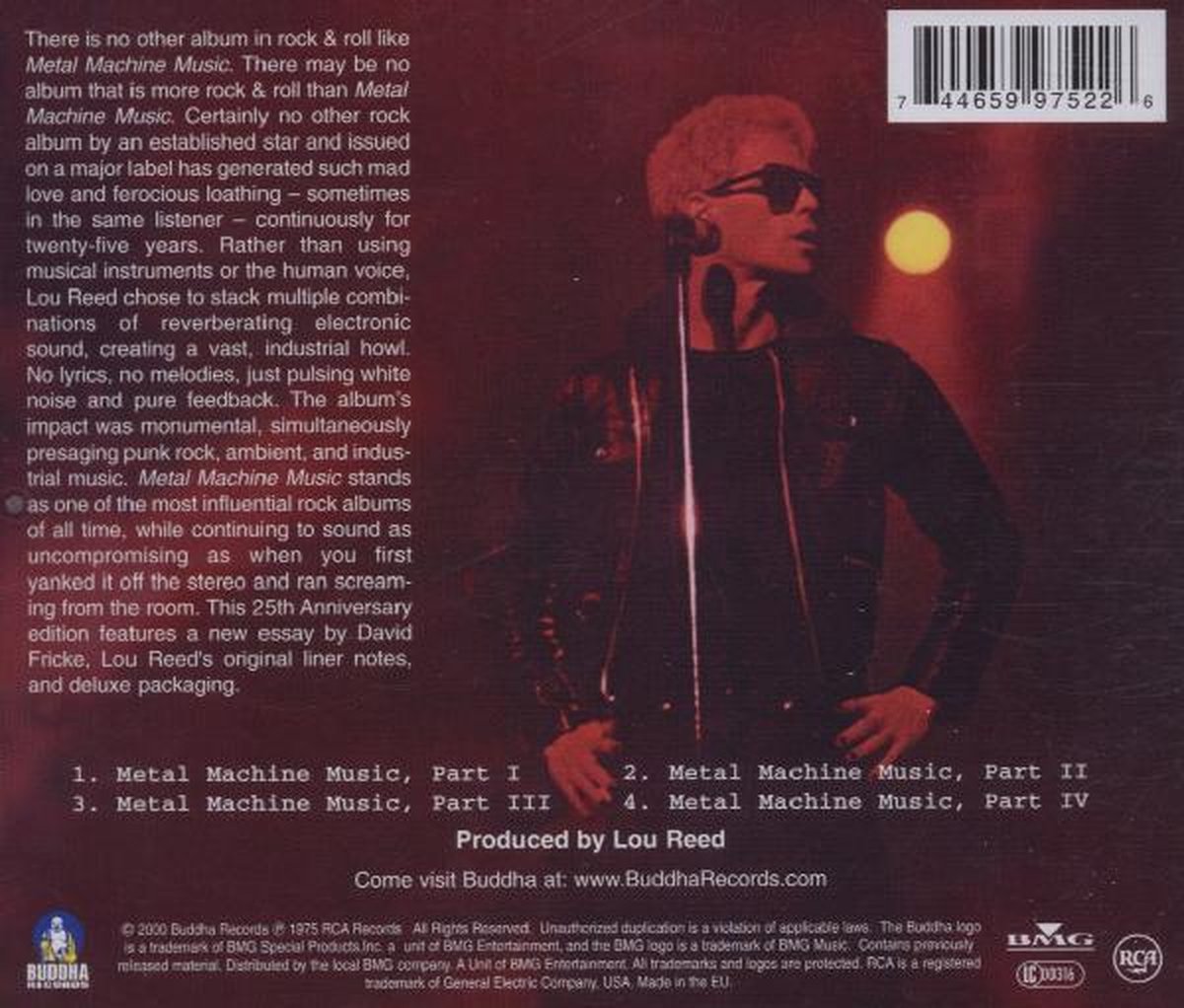 Metal Machine Music, Lou Reed | CD (album) | Muziek | bol.com