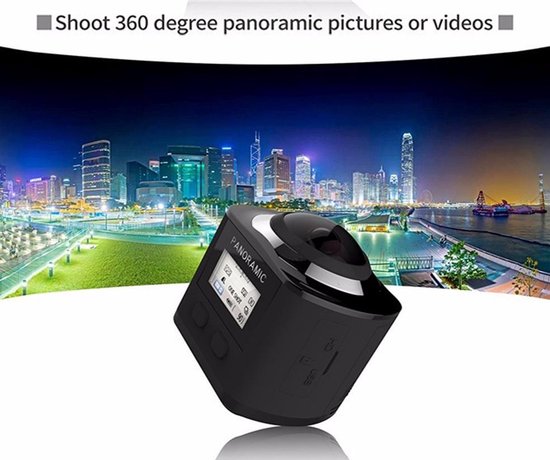 Panoramic 360-gradencamera met WIFI - 4k 360° VR Sport Action camera ...