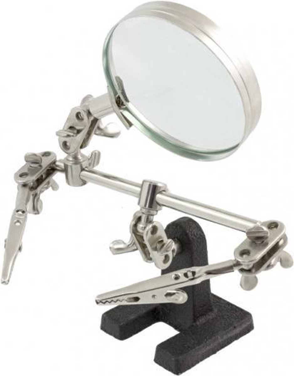 Derde Hand Met Vergrootglas - Helping / Helpende 3e Soldeer Hand ...
