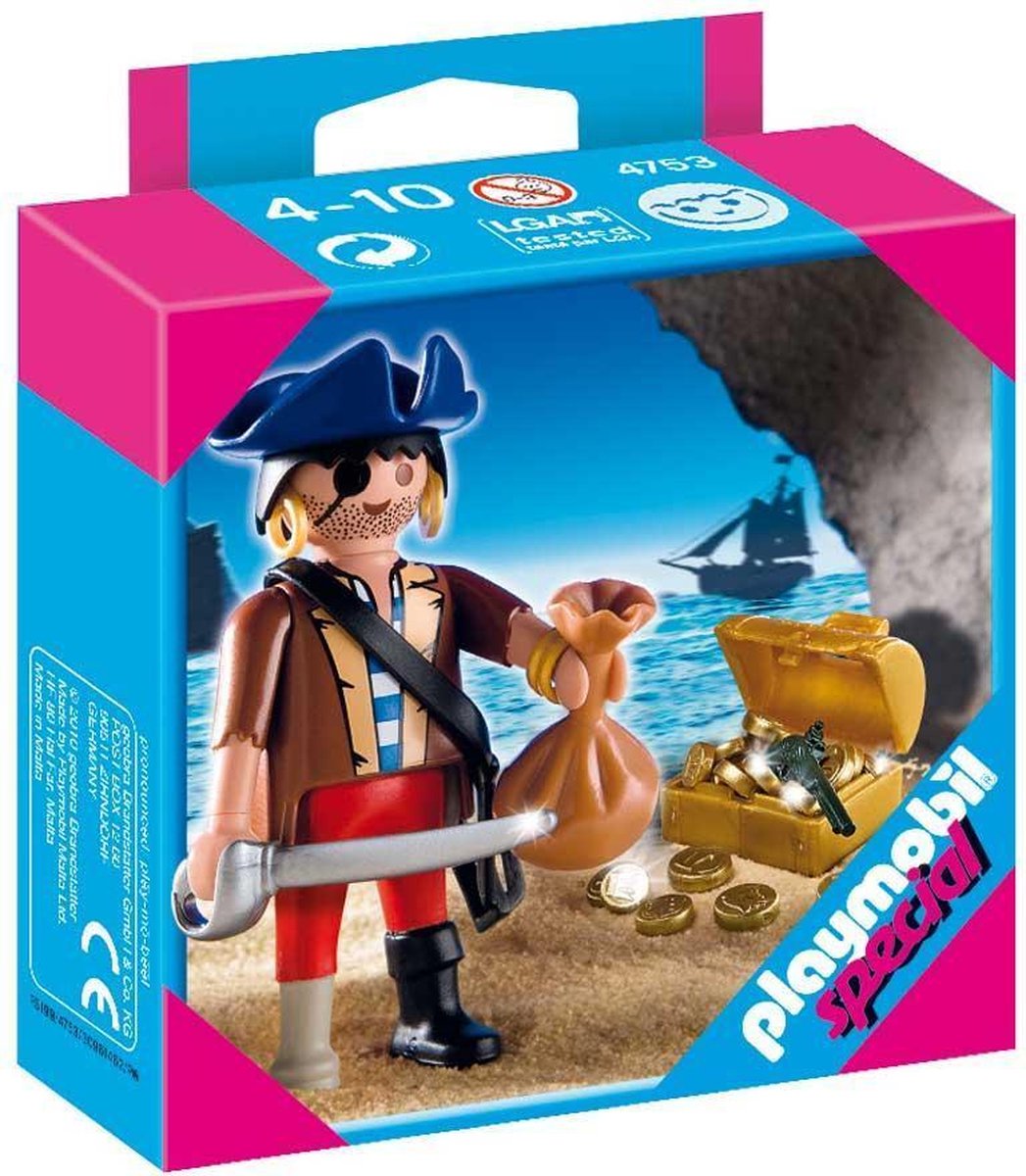 Playmobil Zeerover met schatkist - 4753 | bol.com
