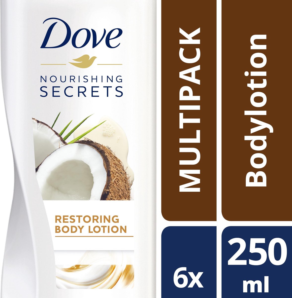 Dove Restoring Body Lotion - 6 x 250ml - Voordeelverpakking | bol.com