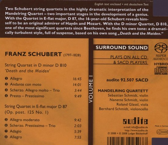 Mandelring Quartett - String Quartets Vol. I (Super Audio CD), Mandelring Quartett |... | bol