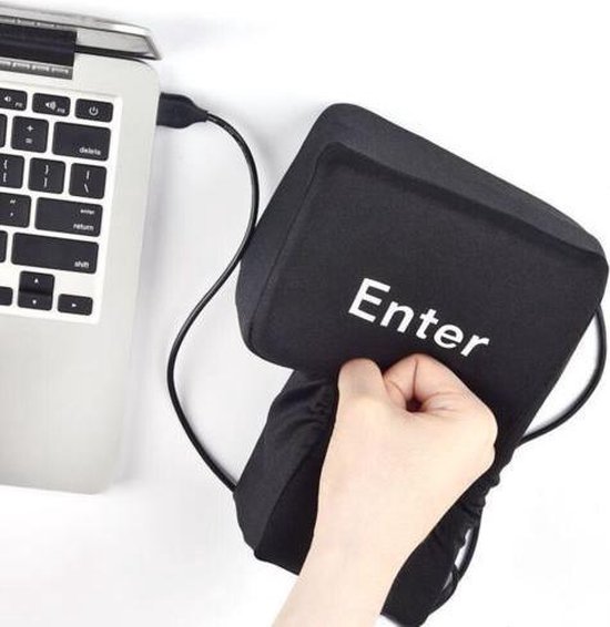 Booom! XXL ENTER toets knop Anti Stress USB Enter Key | bol