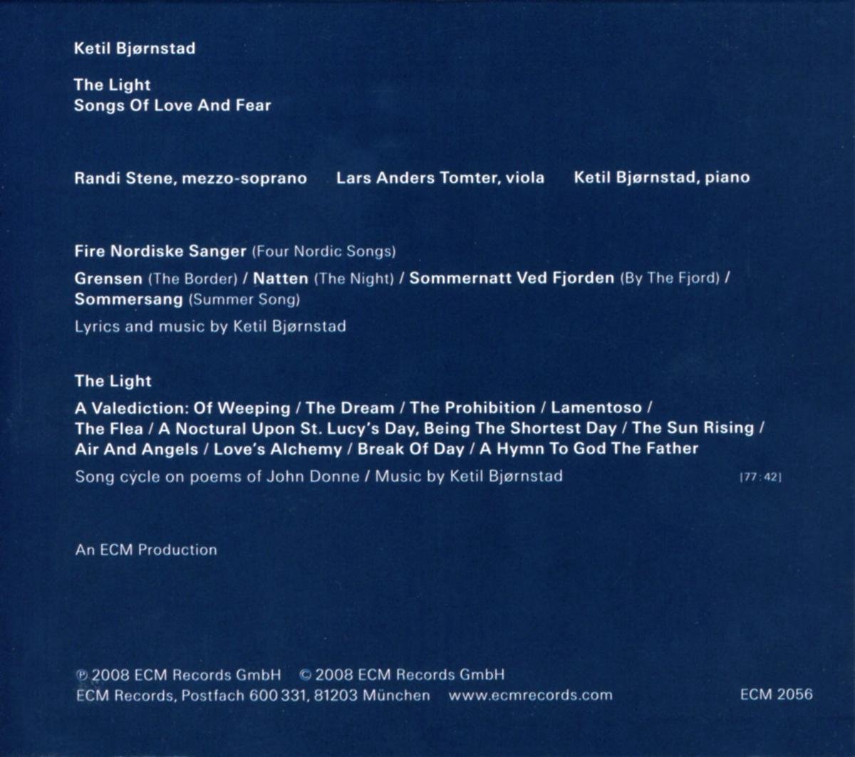 Ketil Bjornstad - The Light (CD), Ketil Bjornstad | Muziek | bol