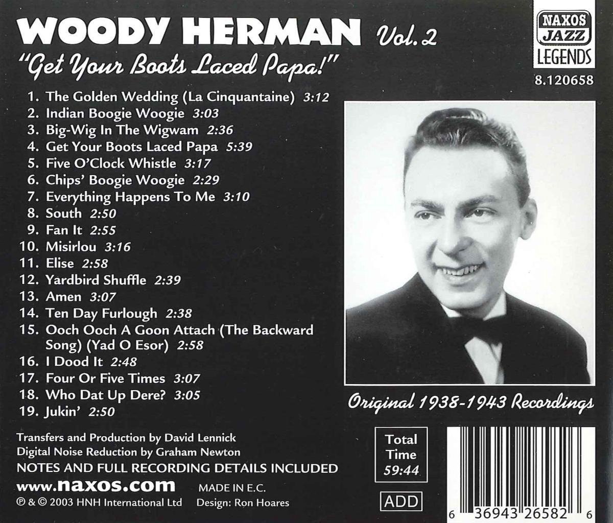 Woody Herman & Orchestra - Woody Herman Volume 2 (CD), Woody Herman ...