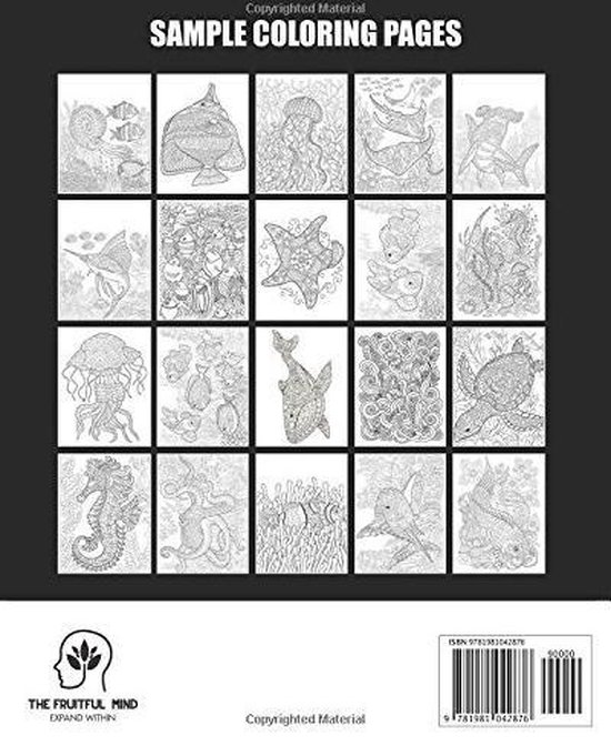 Ocean Wonders Coloring Book for Adults - coloring book cafe - kleurboek ...