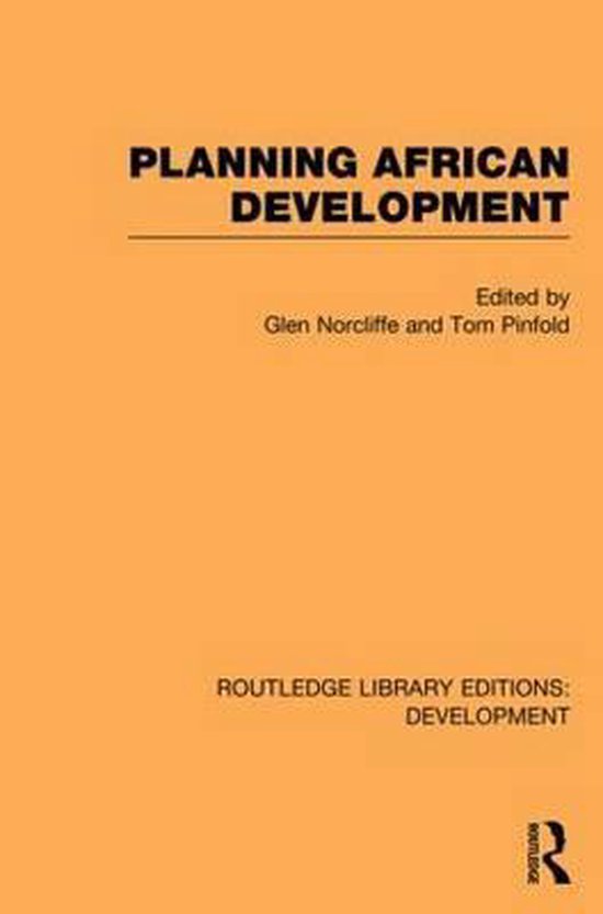 Planning African Development | 9780415849937 | Boeken | bol