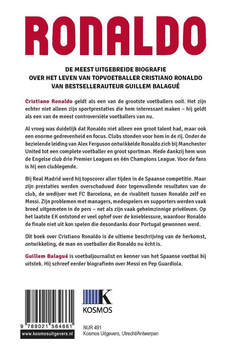 Cristiano ronaldo (ebook), Guillem Balagué | 9789021565309 | Boeken ...
