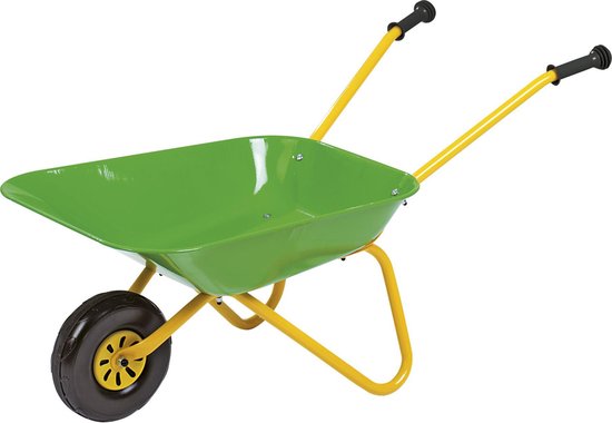 brouette en métal vert / jaune | bol.com