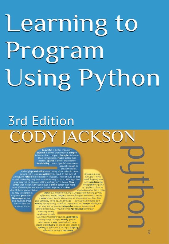 Learning to Program Using Python (ebook), Cody Jackson | 9781465906120 | Boeken | bol.com