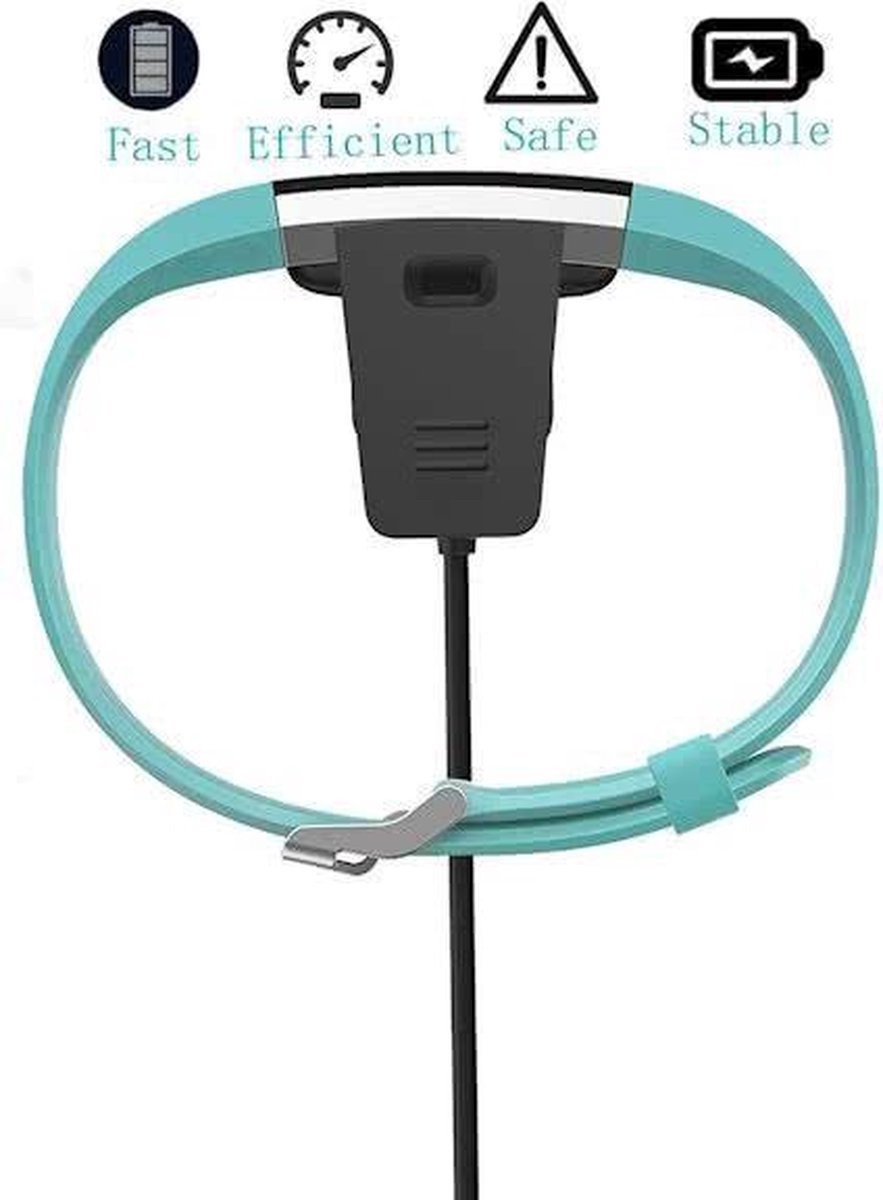 USB Oplader geschikt voor Voor Fitbit Charge 2 - Dock Lader Charger ...