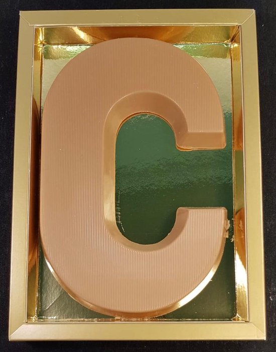 Ambachtelijk gemaakte chocoladeletter C melk - 190 gram | bol.com