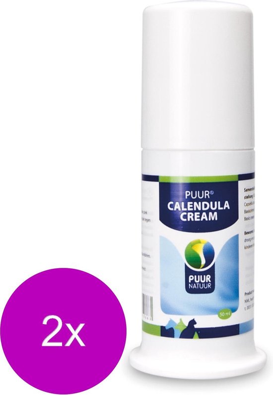 Puur Natuur Calendula Cream - Huidverzorging - 2 x 50 ml | bol