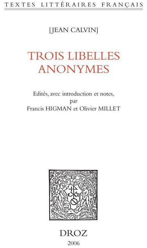 Textes littéraires français - Trois libelles anonymes (ebook), Francis ...