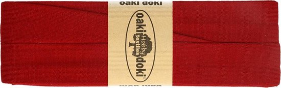 OAKI DOKI TRICOT DE LUXE JERSEY BIAISBAND D. ROOD 20MM X 3METER - 600 ...