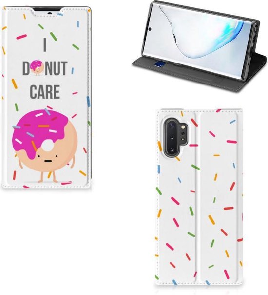 Samsung Galaxy Note 10 Plus Flip Style Cover Donut Roze | bol.com