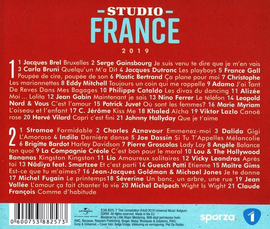 Studio France 2019, Studio France | CD (album) | Muziek | bol