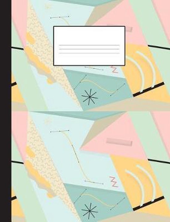 80s notebook: A fun and trendy 80's theme composition book: College ...