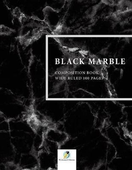 Black Marble Composition Book Wide Ruled 100 Pages | 9781541966147 ...