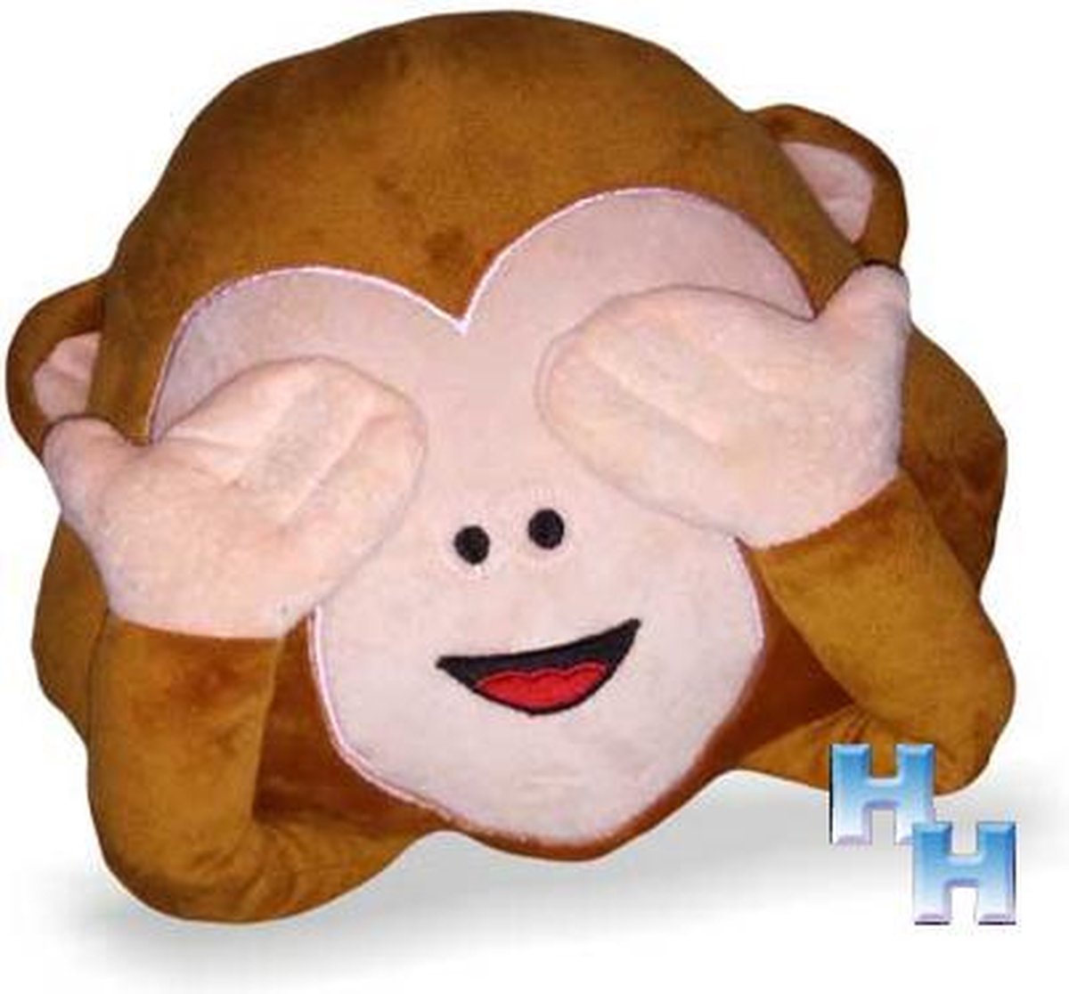 Emoji - Emoticon - Smiley - Knuffel - kussen - Aap Zien | bol.com