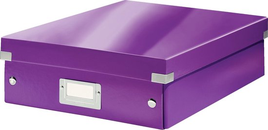 Leitz Wow Click & Store Middelgrote Opbergdoos - 85% Gerecycled Karton ...