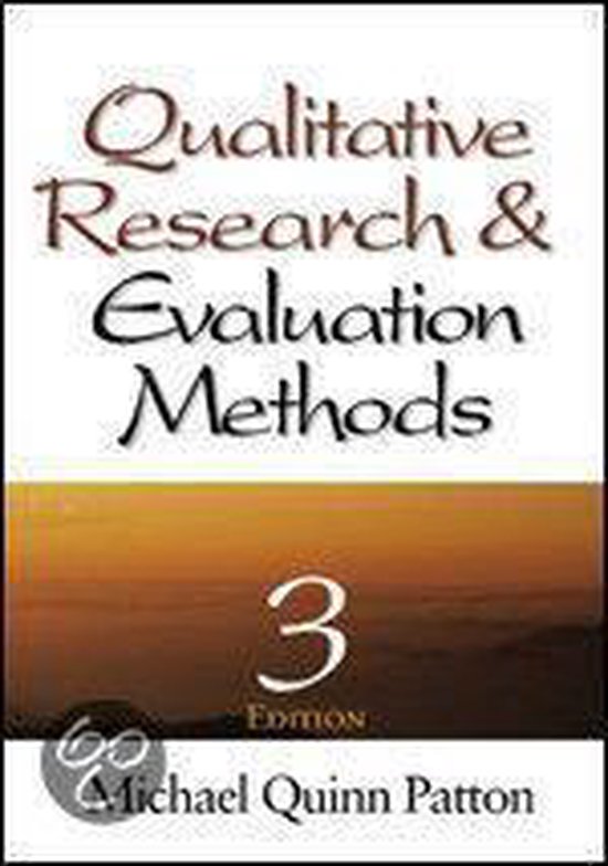 Qualitative Research and Evaluation Methods | 9780761919711 | Patton, Michael Quinn |... | bol