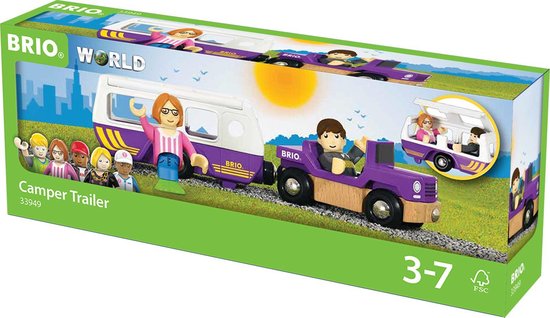 BRIO Auto met caravan - 33949 | bol.com