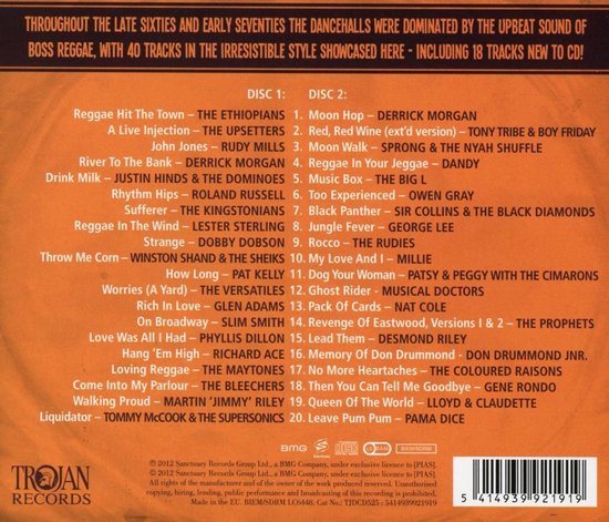 Trojan Presents Boss Reggae, various artists | CD (album) | Muziek ...