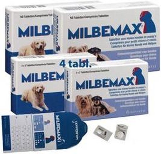 bol.com | Milbemax Hond klein / Pup 50 tabletten