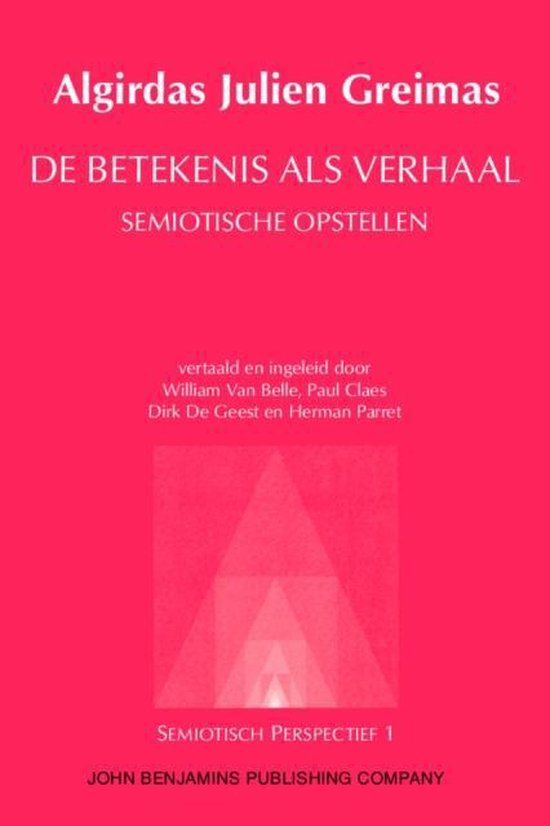 De betekenis als verhaal | 9789027249814 | Algirdas Julien Greimas ...