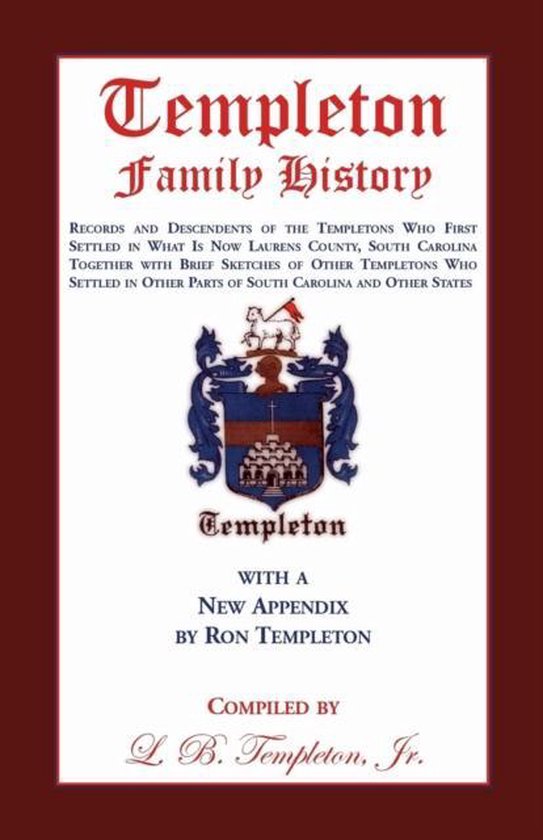 Templeton Family History | 9780788455636 | L B Templeton | Boeken | bol