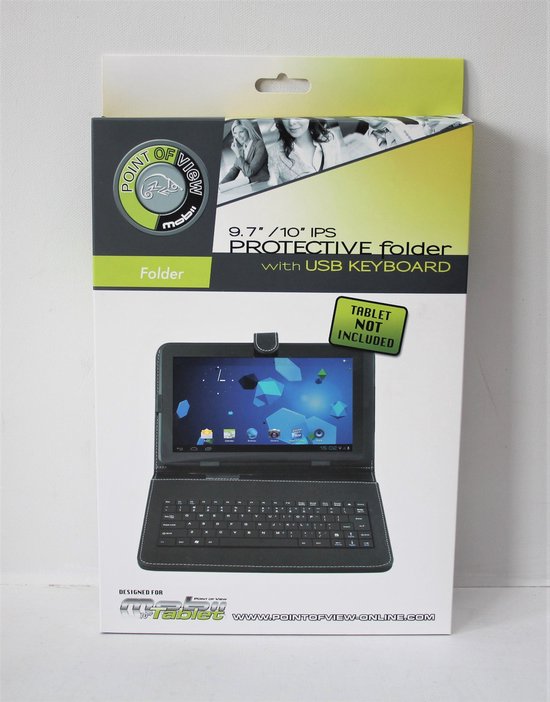 Point of View - Tablet houder met toetsenbord 9,7" / 10" | bol.com