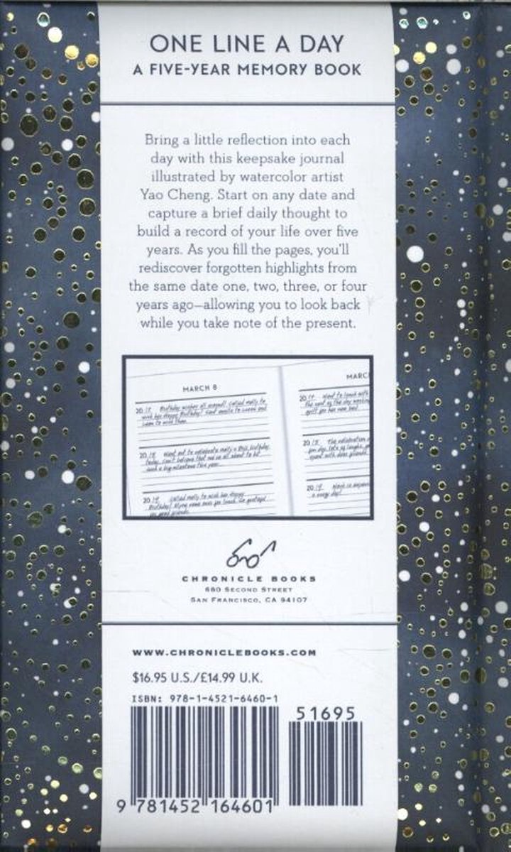 Celestial One Line a Day - A Five-Year Memory Book | bol