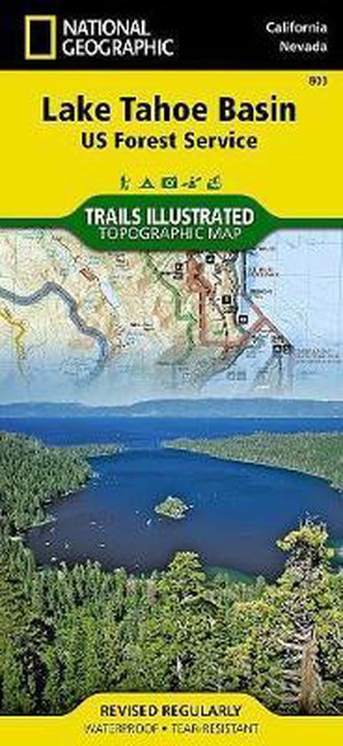 National Geographic Trails Illustrated Map Lake Tahoe Basin, USDA ...