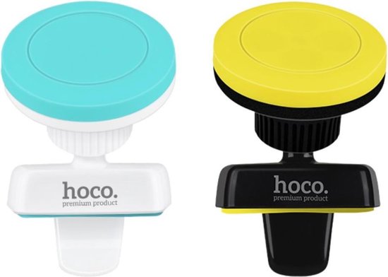 HOCO CA16 Magnetische Auto Ventilator Houder - Zwart / Geel | bol.com