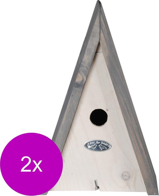 Best For Birds Nest Box Triangle L - Élevage - 2 x 19x18x28 cm Blanc ...