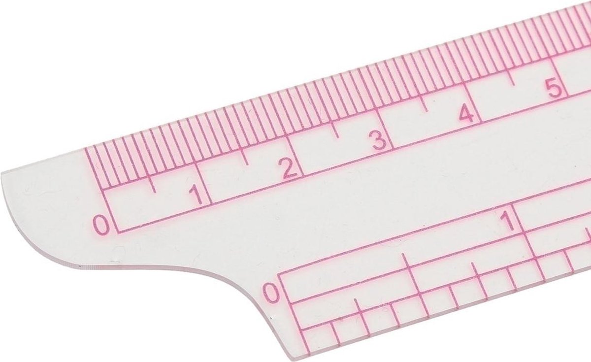 6 Set Duidelijk rechte curve Liniaal Tekeninglijn Naaien ...