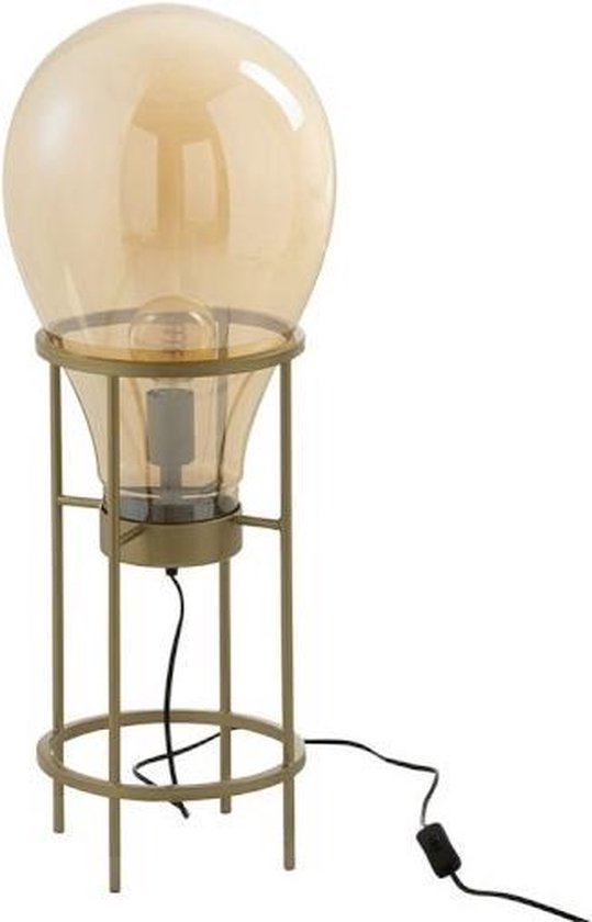 Balloon - Tafellamp - glazen luchtballon - metalen staander ...