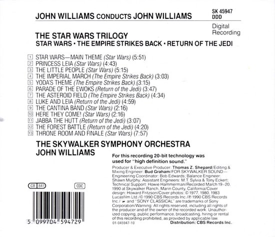 Conducts John Williams: The Star Wars Trilogy, John Williams | Muziek | bol
