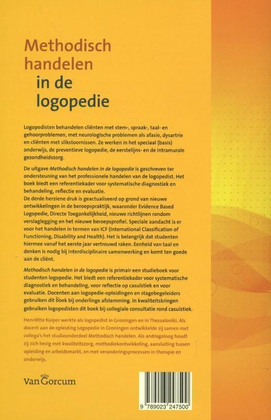 Methodisch handelen in de logopedie | 9789023247500 | Michelle Lacroix ...