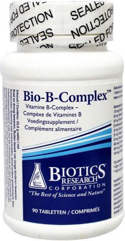Biotics Bio B Complex - 90 tabletten - Voedingssupplement | bol