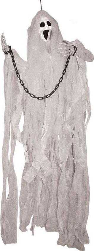 Halloween Horror decoratie spook/geest pop met licht - 120 cm ...