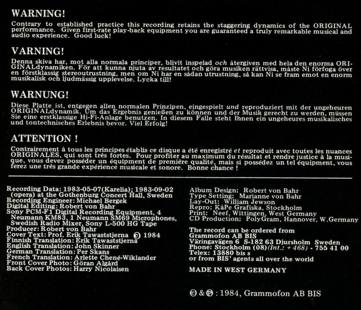 Gothenburg Symphony Orchestra, Neeme Järvi - Sibelius: Maiden In The Tower/Karelia... | bol.com