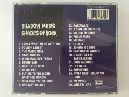 Shadow Music/Shades Of Rock, The Shadows | Muziek | bol
