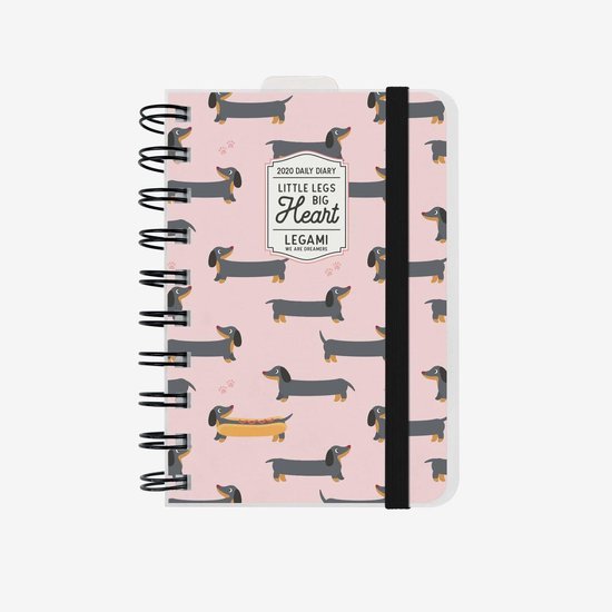 LEGAMI POCKET AGENDA 2020 - Dag op 1 pagina - Spiraal - PUPPIES | bol.com